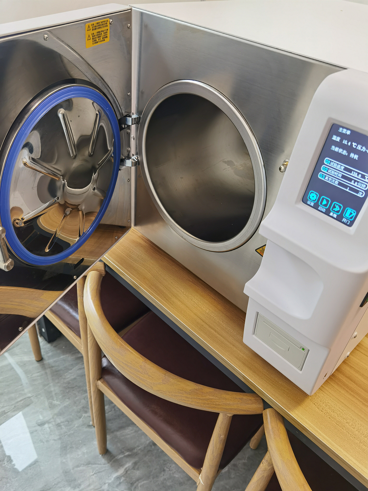 Class B Table Top Pulse Vacuum Steam Sterilizer with Automatic Door ...